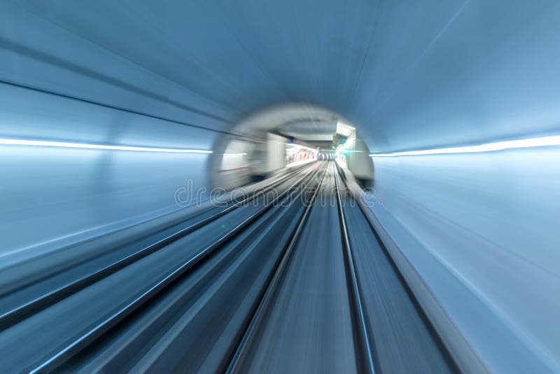 Real Tunnel with High Speed Stock Photo - Image of motion, people: 44216008