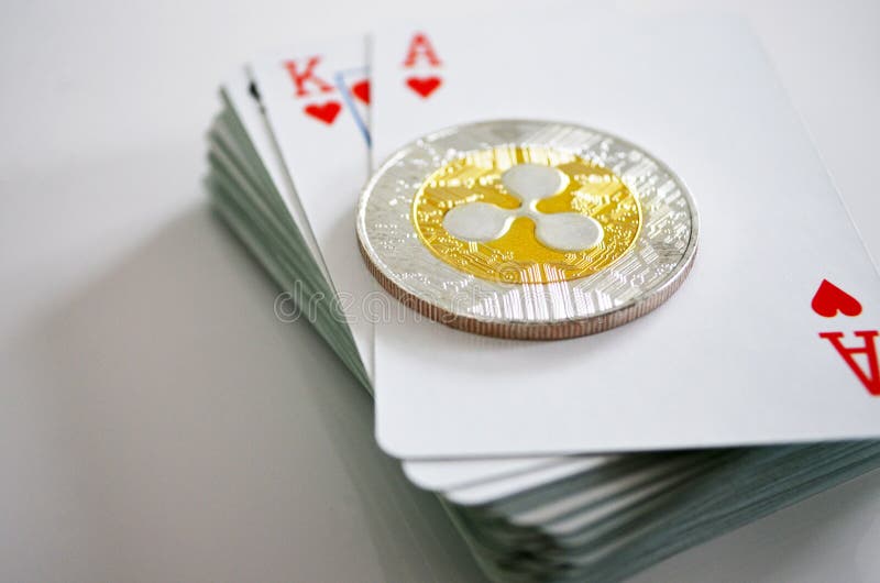 Ripple XRP Token on Deck of Playing Cards Editorial Image - Image of ...