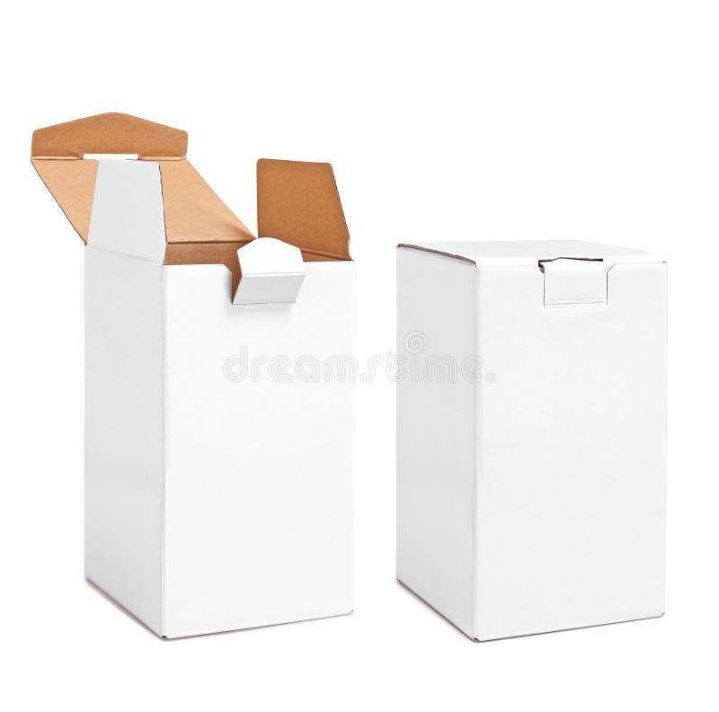 Real Cardboard box closed stock photo. Image of delivery - 53986324