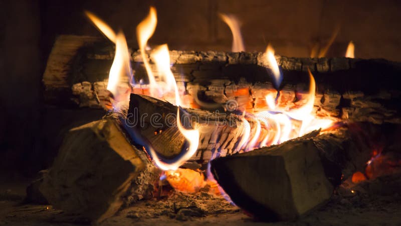 Real Wood Fire Burning stock image. Image of fire, december - 84911979