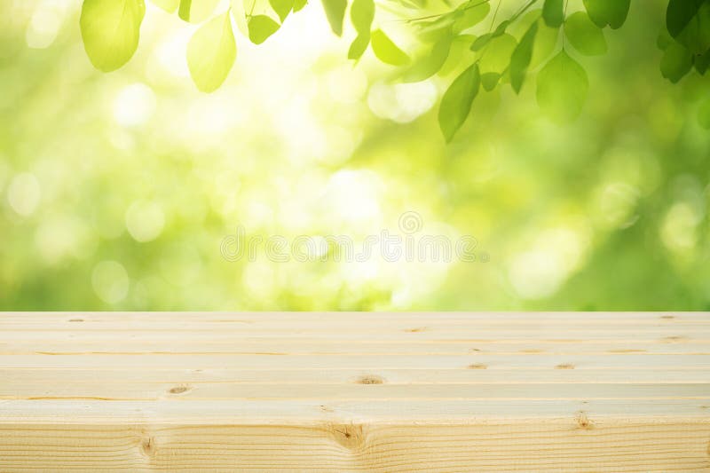 Real Wood Table Top Texture on White Wall Room Background. Stock Image ...