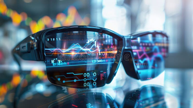 Real-world Data Visualizations Overlaid by Augmented Reality Glasses ...