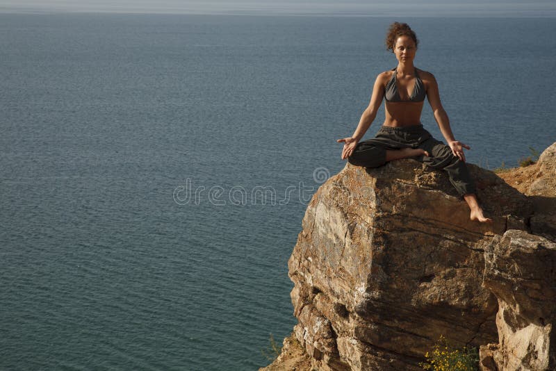 Real Yoga Class in Progress Stock Image - Image of health, meditation ...