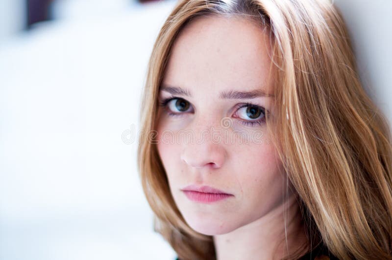 Real Young Attractive Woman Stock Photo - Image of lady, indoor: 34237164