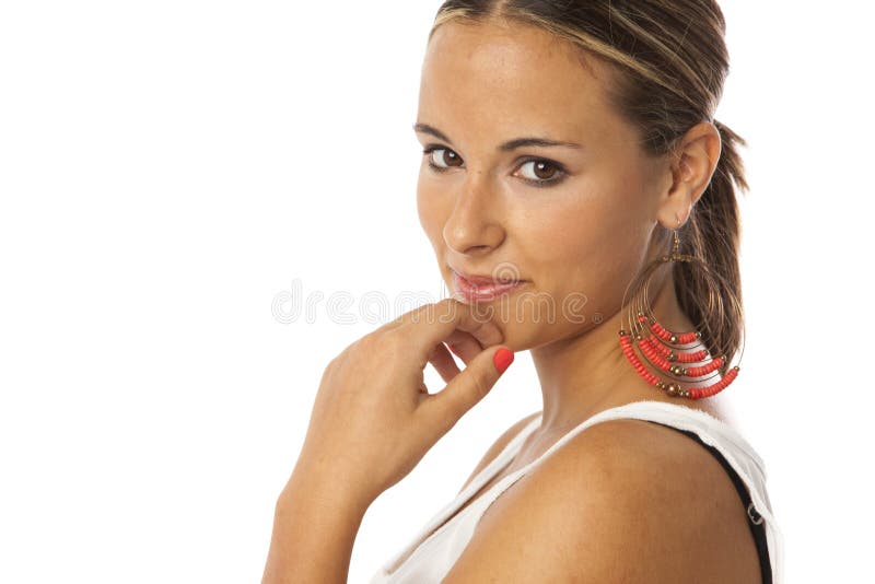 Real young beautiful woman stock photo. Image of person - 31188418
