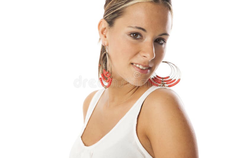 Real young beautiful woman stock photo. Image of friendly - 31188432