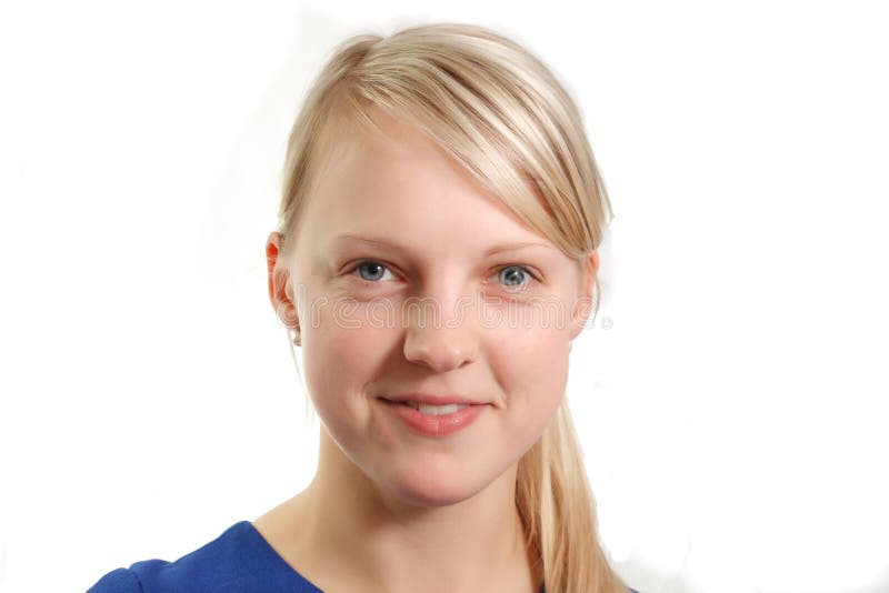 Real young woman smiling stock image. Image of smile - 22992917