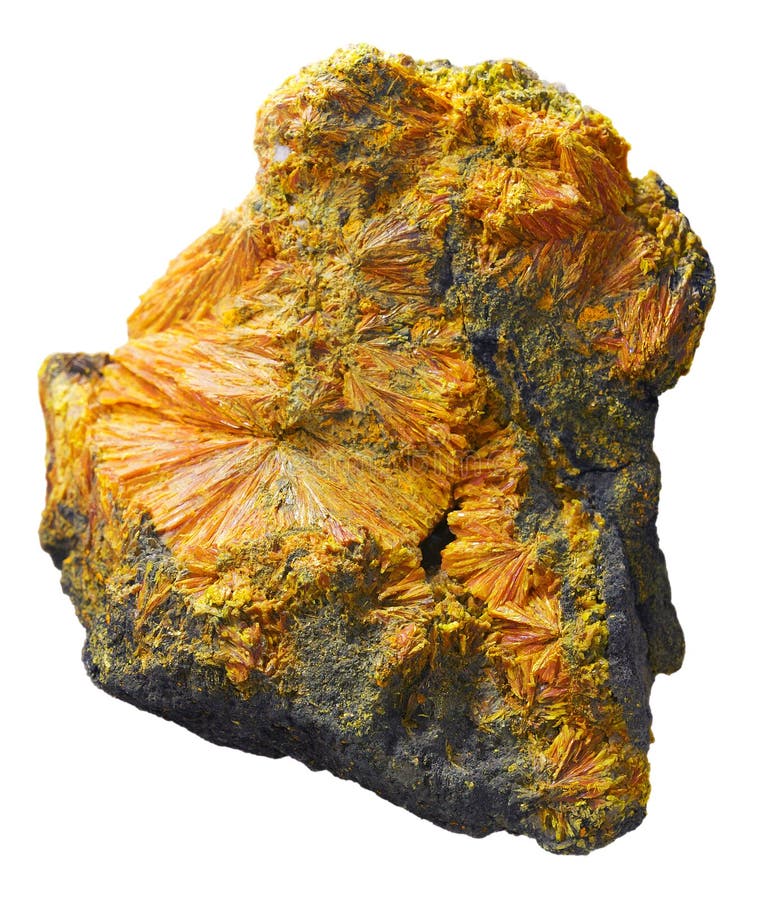 A Natural Mineral Stone - Raw Scolecite Stock Image - Image of specimen ...