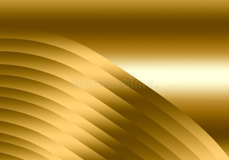 Realistic Abstract Golden Design Gradient Stock Illustration ...