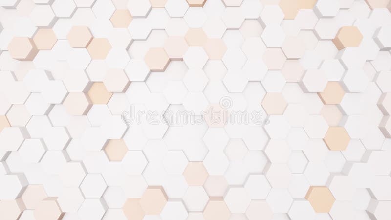 Realistic Abstract Honeycomb Background. 3d Rendering Stock ...