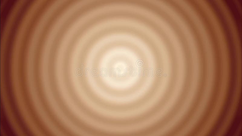 Realistic Abstract Looping Animation Wavy Circle on Brown. Stock ...