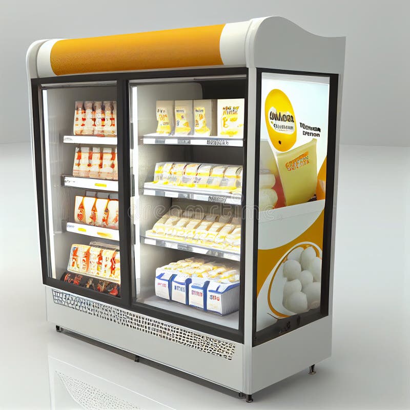 Realistic Abstract Showcase of Grocery Store, Department Store or ...