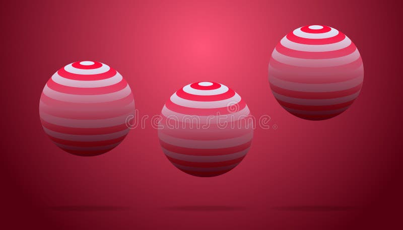 Realistic Abstract Spherical Ball,Red Ball Background,Vector Stock ...