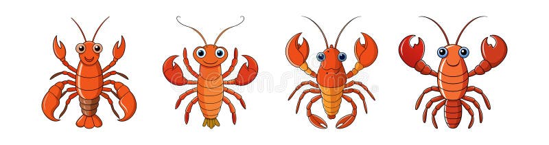 Realistic Aegla Crustacean Colorful Artwork Stock Illustration ...