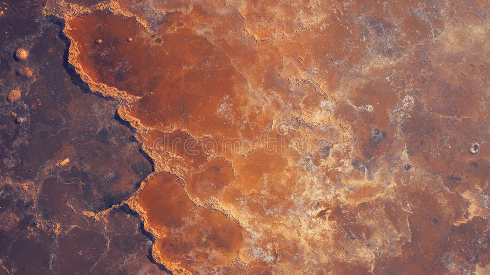 Realistic Aerial Top View of Earthy Texture with Unique Natural ...