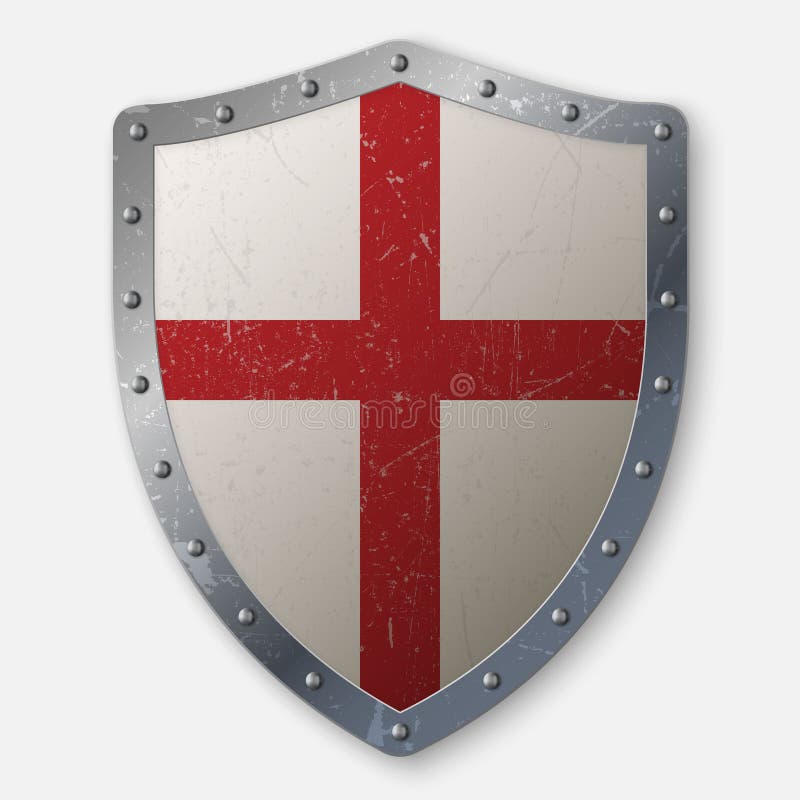 Crusaders Shield Vector Illustration Stock Vector - Illustration of ...