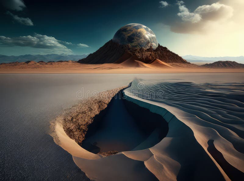 A Big Hole in the Desert Where the Planet Earth Crashed, Environmental ...