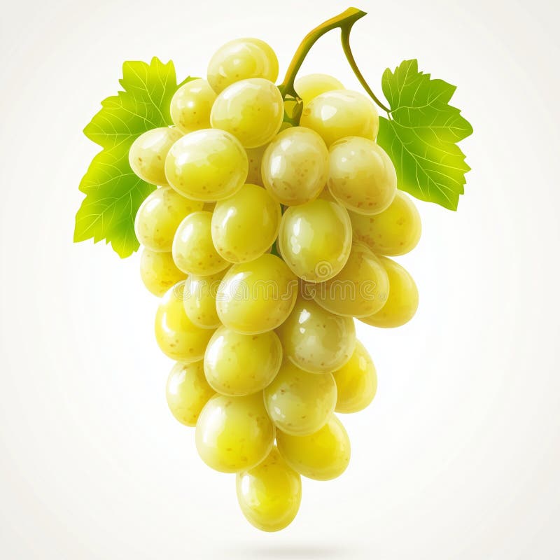Realistic AI-Generated Bunch of Grapes with Detailed Shading Stock ...