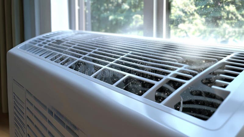 Realistic Air Conditioning System with Cold Wind Flow Enhancing Comfort ...