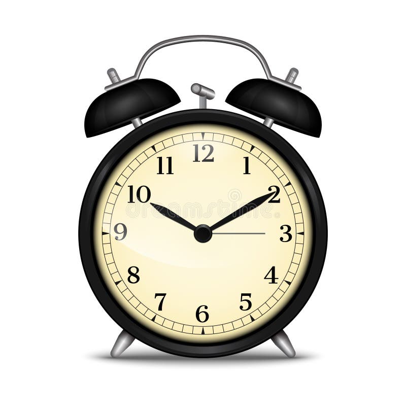 Realistic Alarm Clock stock vector. Illustration of device - 251476797