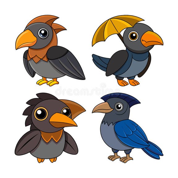 Realistic Amazonian Umbrellabird Artwork Stock Vector - Illustration of ...