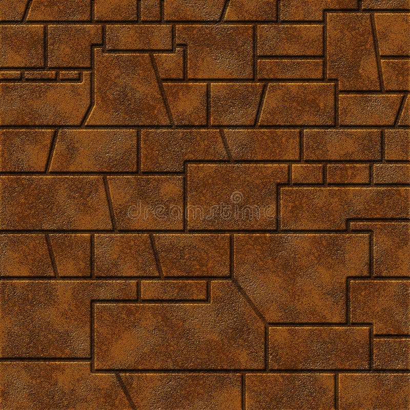 Realistic Ancient Stones Wall Dark Sand Yellow Color Stock Image ...