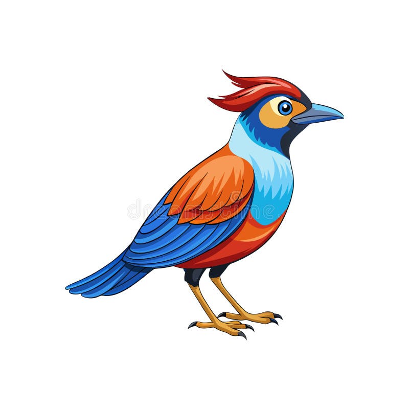 Realistic Apapane Bird Illustration in Nature Stock Photo ...