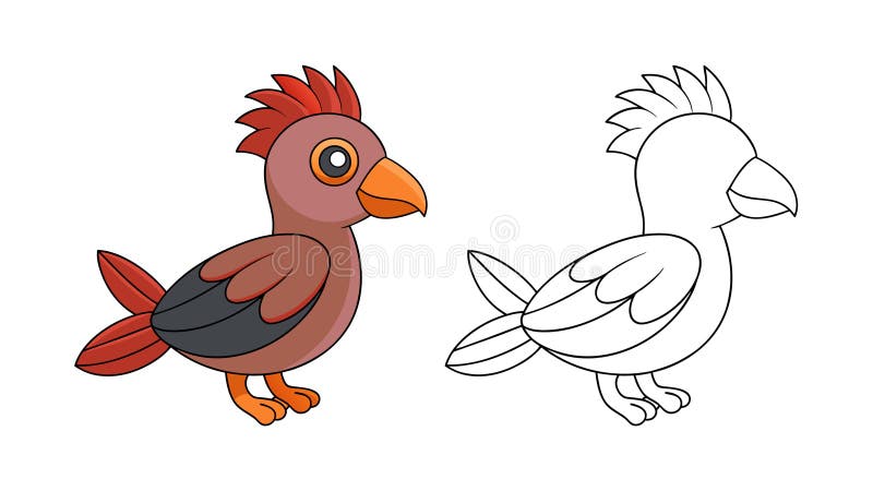 Realistic Apapane Bird Illustration in Nature Stock Vector ...