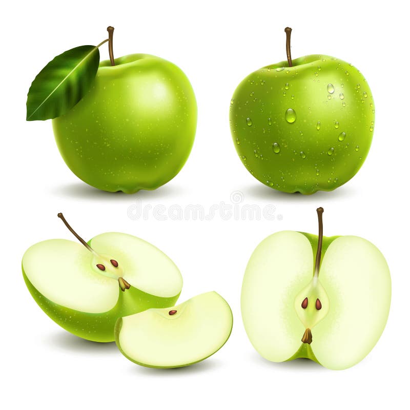 Green Apple Frame stock illustration. Illustration of nature - 254246553