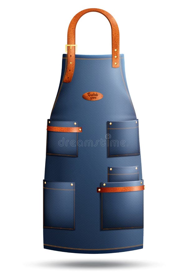Realistic Apron Isolated Illustration Stock Vector - Illustration of ...