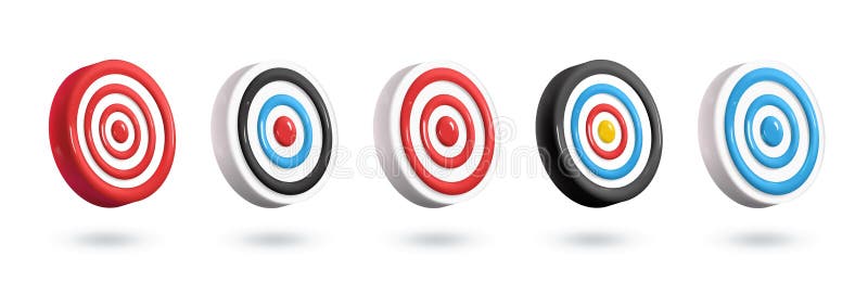 Realistic Targets Set stock vector. Illustration of party - 238308432