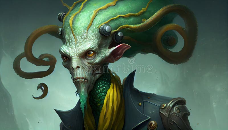 Realistic Art of a Man in the Form of an Octopus. Generated by ...