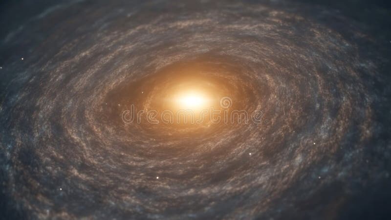 A Realistic Artistic Depiction of a Spiral Galaxy in Space Stock ...