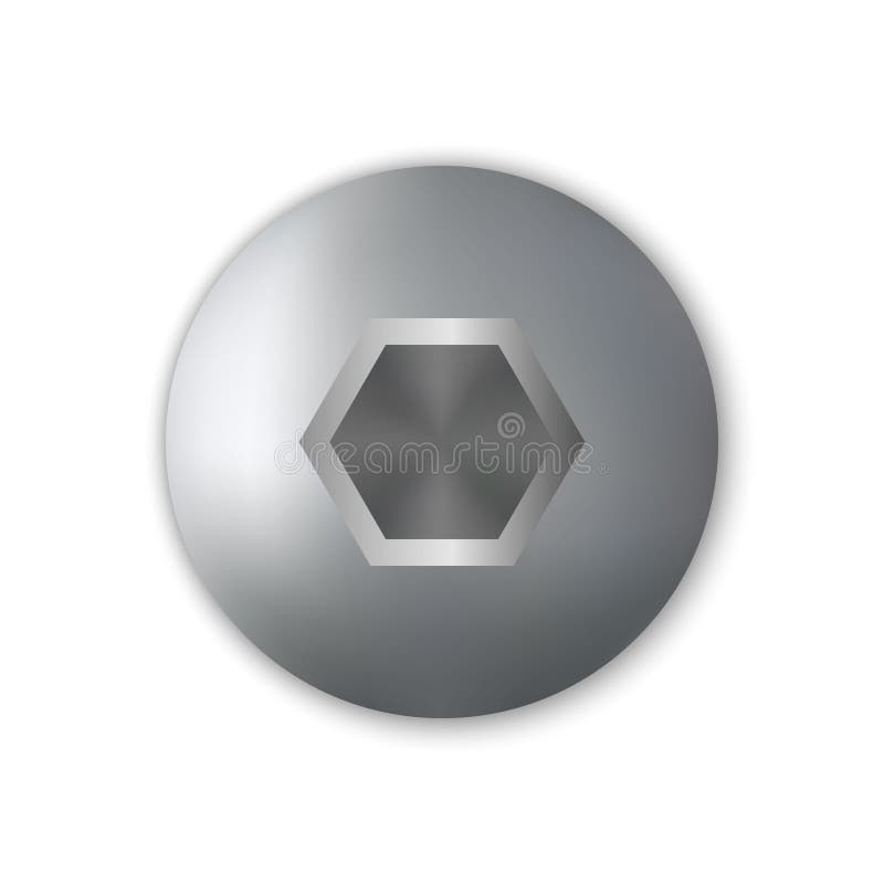 Realistic Attached Screws or Bolt Stock Illustration - Illustration of ...