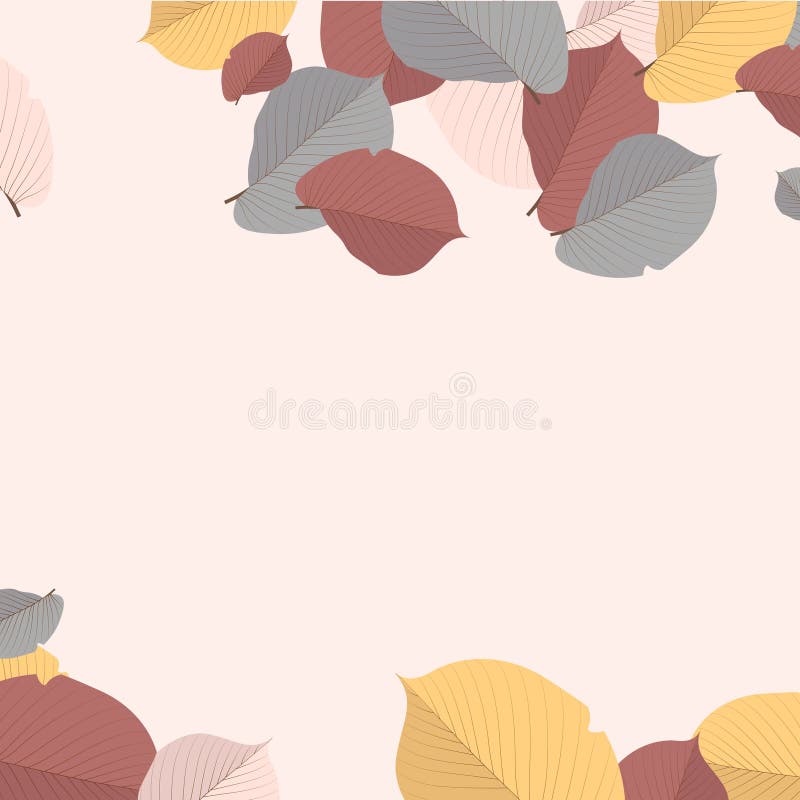 Realistic Autumn Leaves on a Light Background - Vector Stock Vector ...