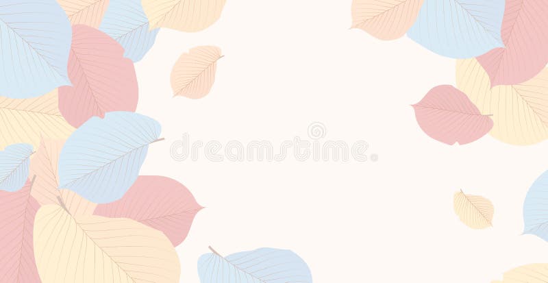 Realistic Autumn Leaves on a Light Background - Vector Stock Vector ...