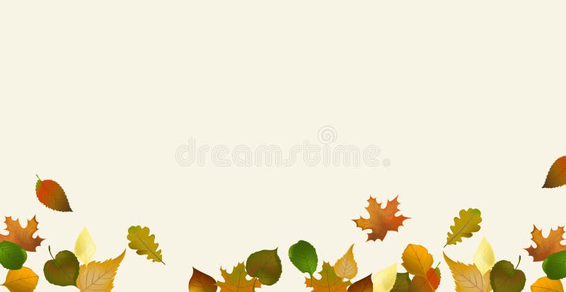 Realistic Autumn Leaves on a Light Background - Vector Stock Vector ...