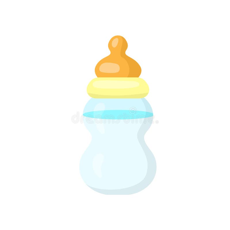 Realistic Baby Bottle with Milk Vector Design Element Stock Vector ...