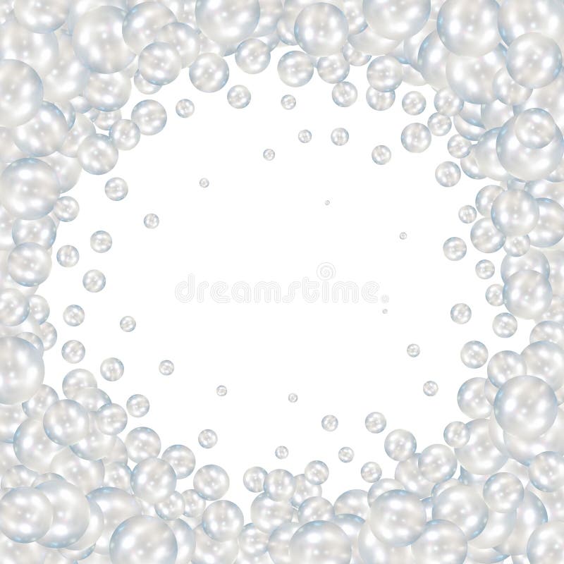 Realistic Background of Multiple Pearls - Vector Eps10 Illustration ...