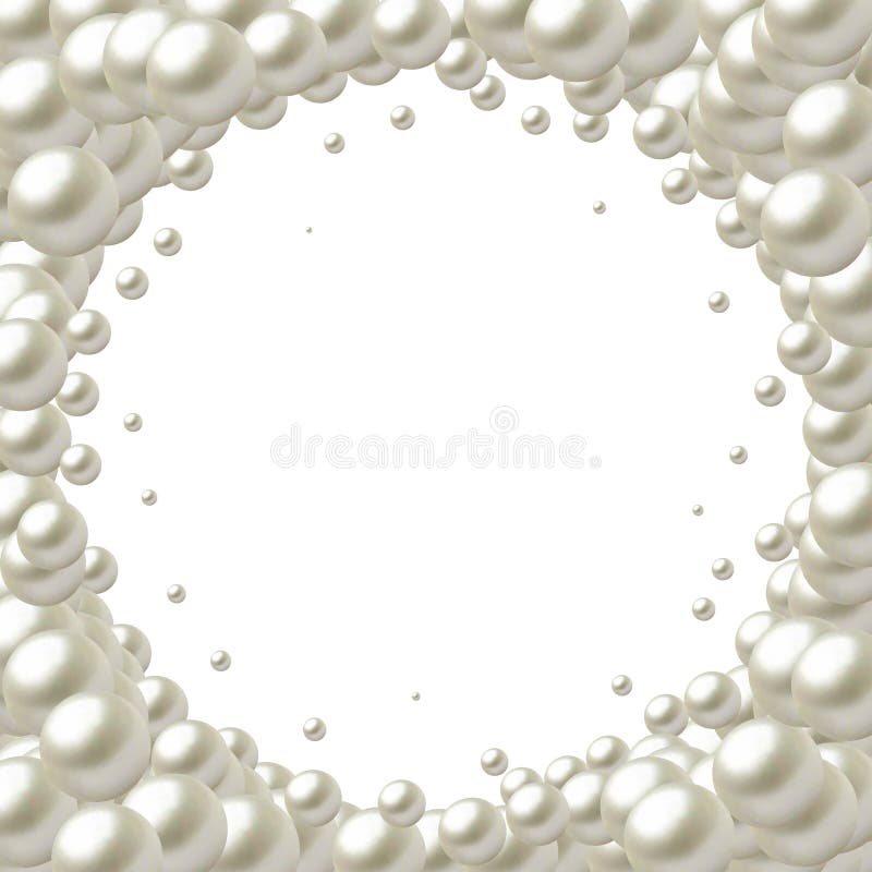 Realistic Background of Multiple Pearls - Vector Eps10 Illustration ...