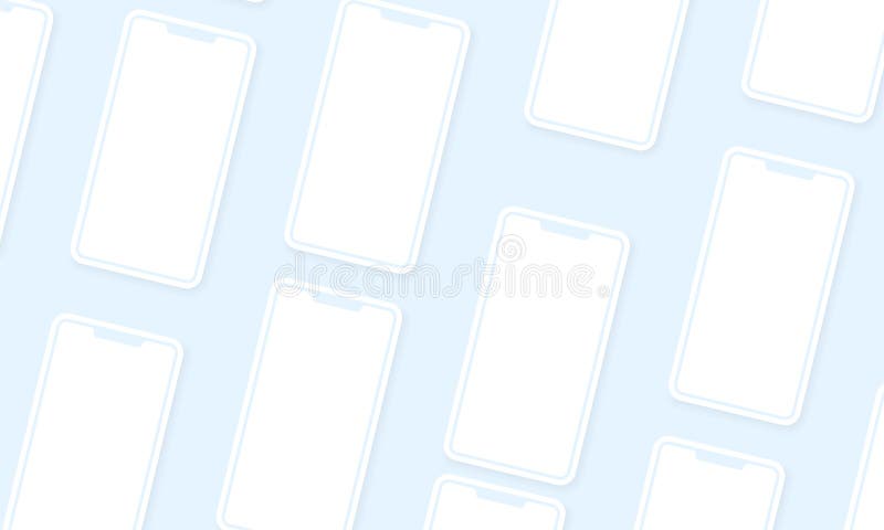Realistic Background in Neomorphism 3D Style. Modern Banner with Phones ...