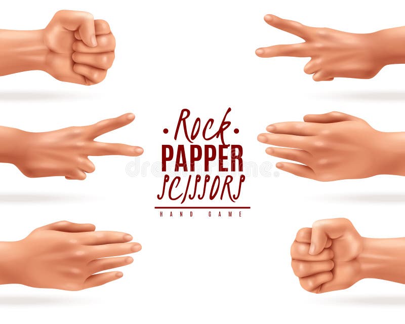 Rock Paper Scissors Stock Illustrations – 367 Rock Paper Scissors Stock ...