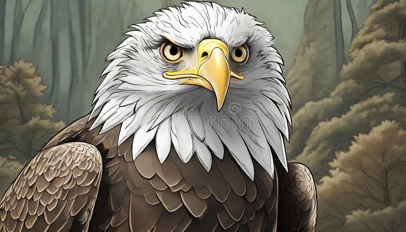 Realistic Bald Eagle Stock Illustrations – 1,344 Realistic Bald Eagle ...