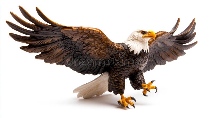 Realistic Bald Eagle Figurine Stock Illustrations – 16 Realistic Bald ...