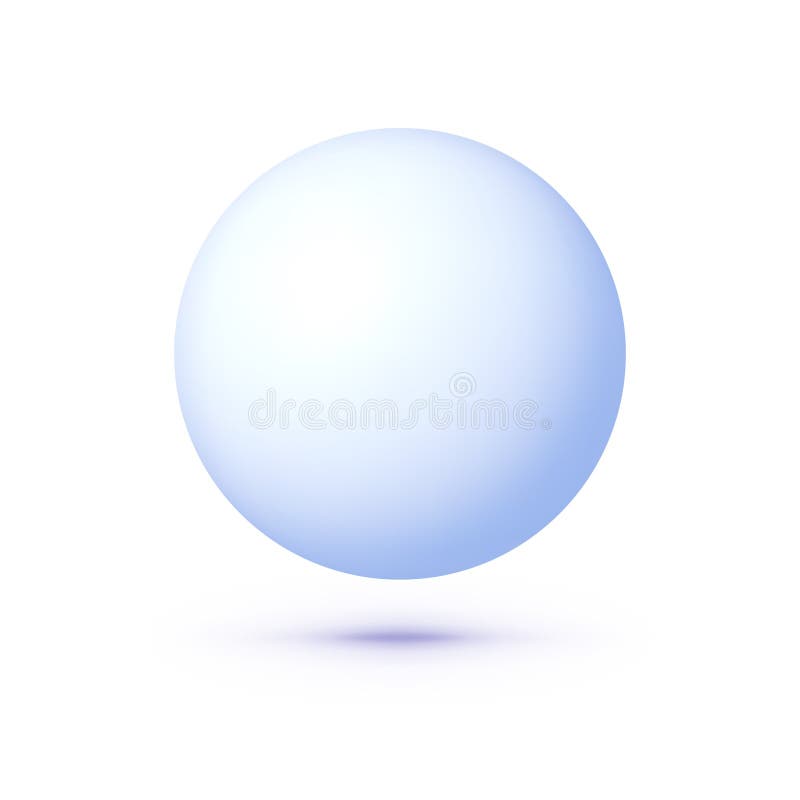 Realistic Ball White for Concept Design. Vector Mockup Illustration ...