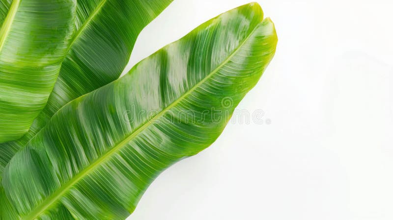 Realistic Banana Leaf with Parallel Veins for Tropical Design and Decor ...