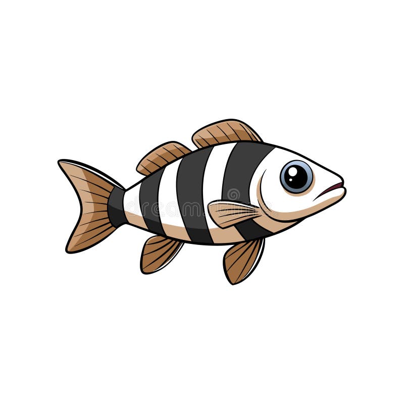Realistic Banded Archerfish Stock Illustrations – 12 Realistic Banded ...