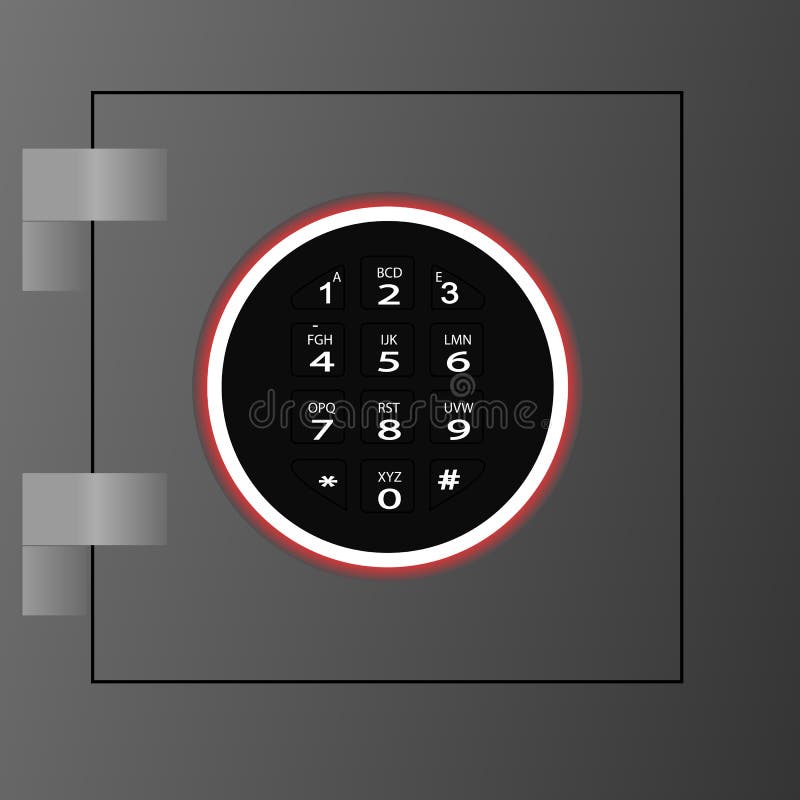 Realistic Bank Safe Icon. Vector Illustration Eps 10 Stock Illustration ...