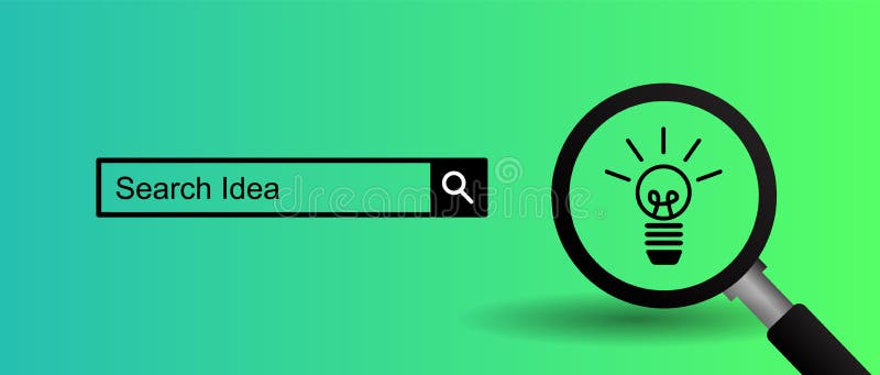 Realistic Banner Magnifying Glass Design Vector Stock Illustration ...