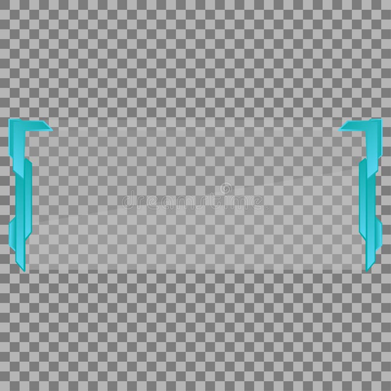 Realistic Banner on Transparent Background. Vector Illustration Stock ...